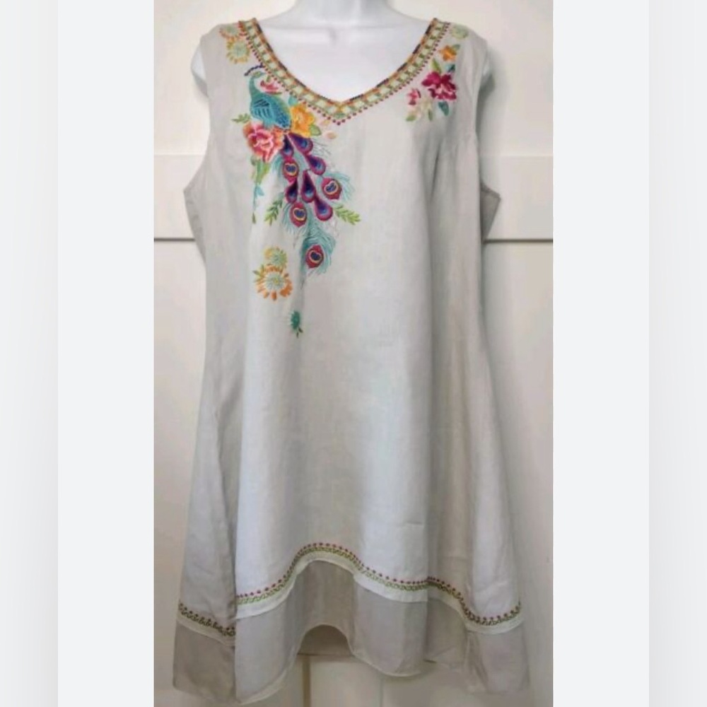 Johnny Was Linen Dress - Gem